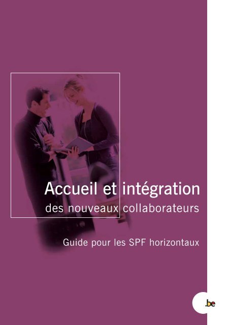 Accueil et intÃ©gration des nouveaux collaborateurs (PDF ... - Fedweb