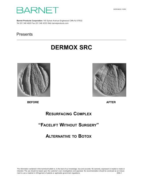 Dermox SRC Dossier 2004-3.qxd - Advanskin