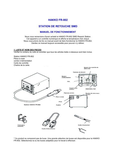 FR HAKKO FR-802 - Davum TMC