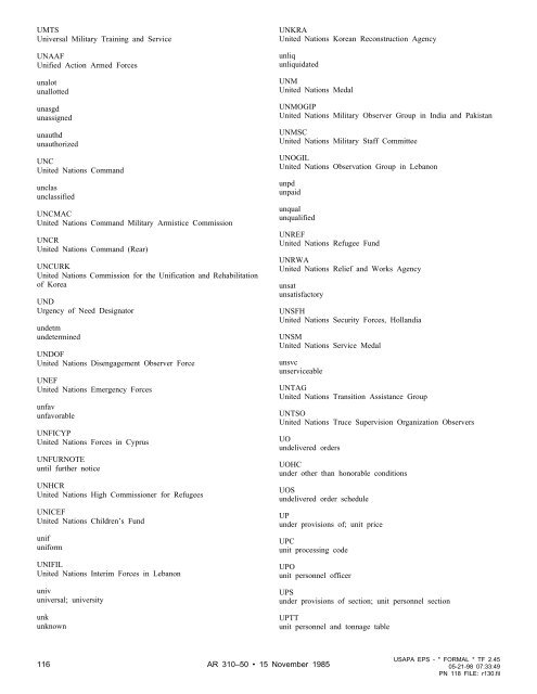 UMTS Universal Military T