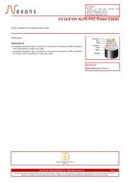 Download the PDF datasheet - Nexans