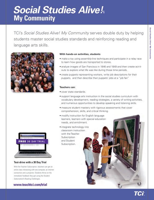 Social Studies Alive! My Community - TCI