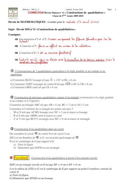 tracer un axe de symétrie au compas