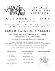 Printable Text List for August Train Auction - Lloyd Ralston Gallery