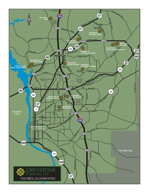 a printable map and detailed driving directions to all Greystone ...