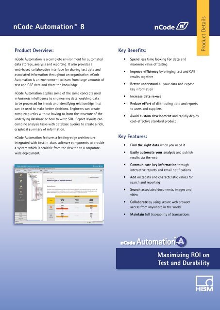 nCode Automation™ 8 - HBM nCode