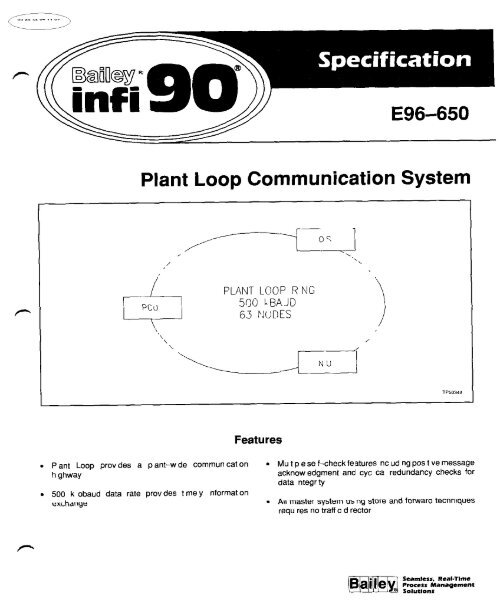 Plant Loop Communication System E96-650 - Bailey Net 90 and Infi ...