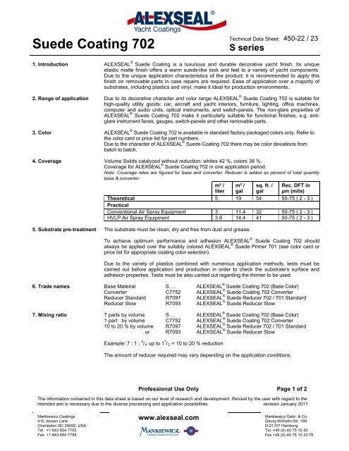 Suede Coating 702 - Alexseal