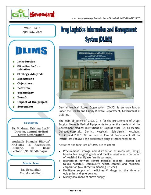 Drug Logistics Information and Management System (DLIMS)