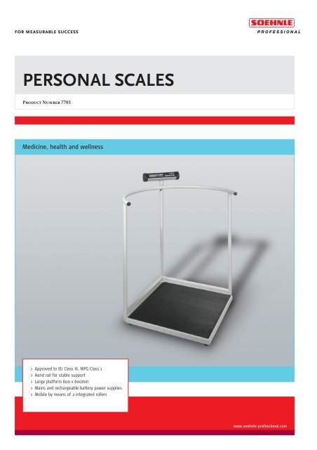 PERSONAL SCALES - Soehnle Professional