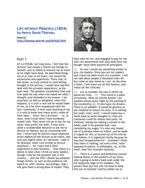 by Henry David Thoreau