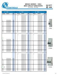 Siemens DP Contactor Cross Reference Chart - EE Controls.com