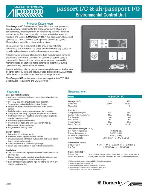 Environmental Control Unit - Ocean Options, Inc.