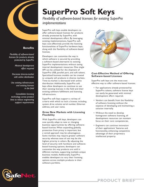 SuperPro Soft Keys - SafeNet