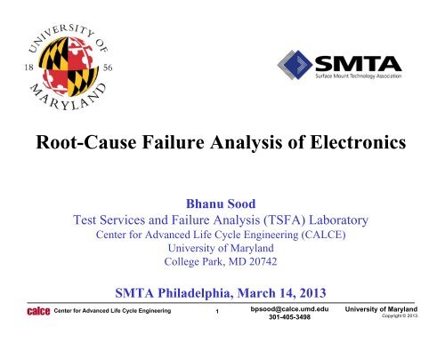 Root-Cause Failure Analysis of Electronics - SMTA