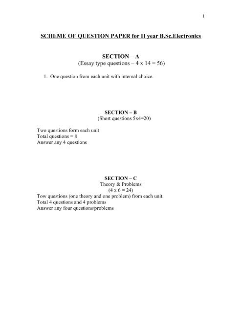 ug second year all courses model papers - Acharya Nagarjuna ...