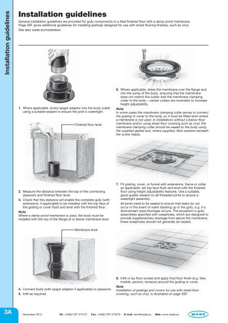 Installation guidelines