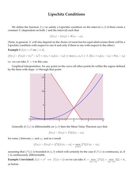 What Is A Lipschitz Function