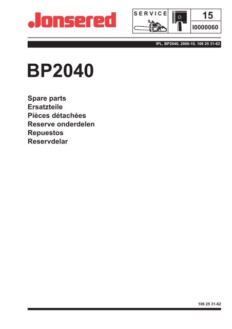 IPL, BP2040, 2000-10, Brush Cutter - Jonsered