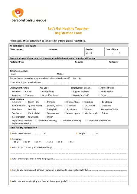 CPL registration form