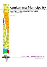 idp - Provincial Spatial Development plan