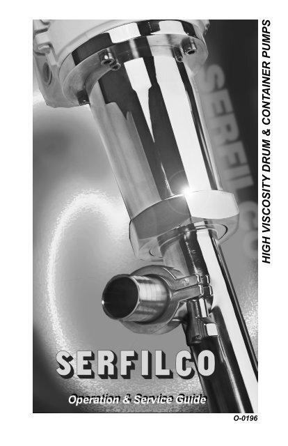 O-0196 High Viscosity Drum & Container Pumps - Serfilco