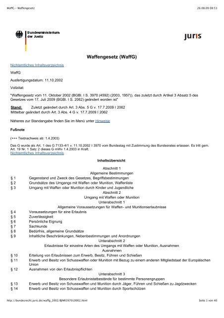 Waffengesetz