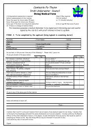 SCUBA DIVING MEDICAL HISTORY FORM University of Florida ...