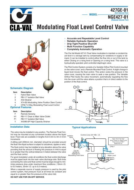 Datasheet - Cla-Val UK