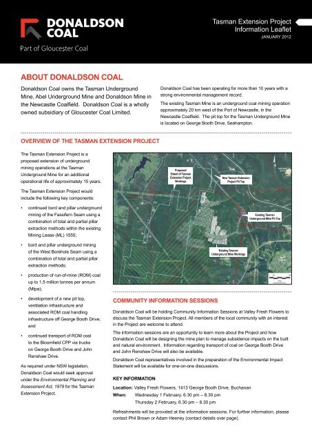 ABOUT DONALDSON COAL