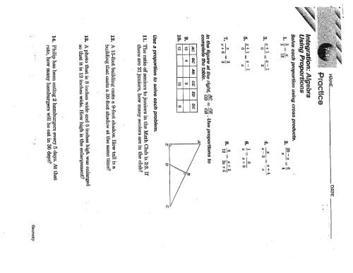 Chapter 7 Test Review - Teacher Notes