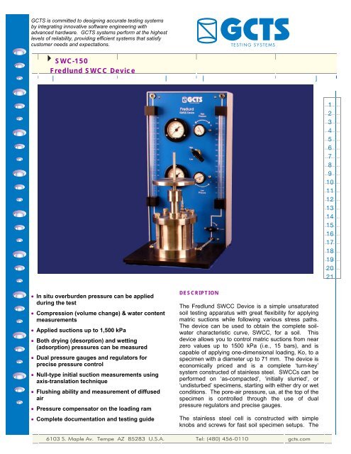 SWC-150 Fredlund SWCC Device - GCTS Testing Systems