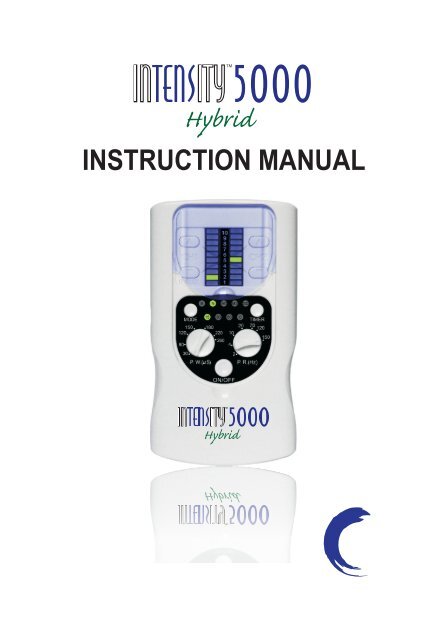 Intensity 5000 Manual - Current Solutions LLC