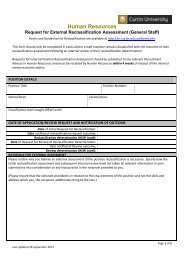 Application for Position Reclassification Form - Human Resources