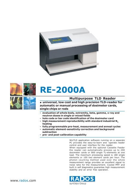 RE 2000 A Multipurpose TLD Reader