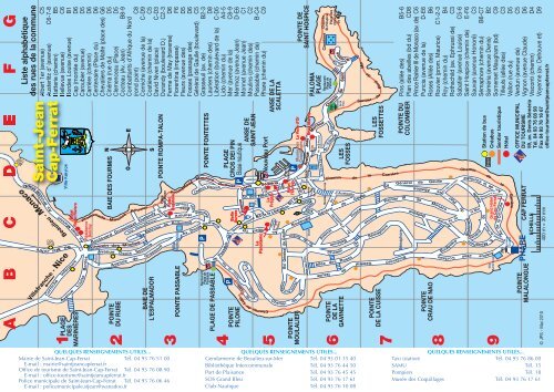 Plan de la Commune - Saint Jean Cap Ferrat
