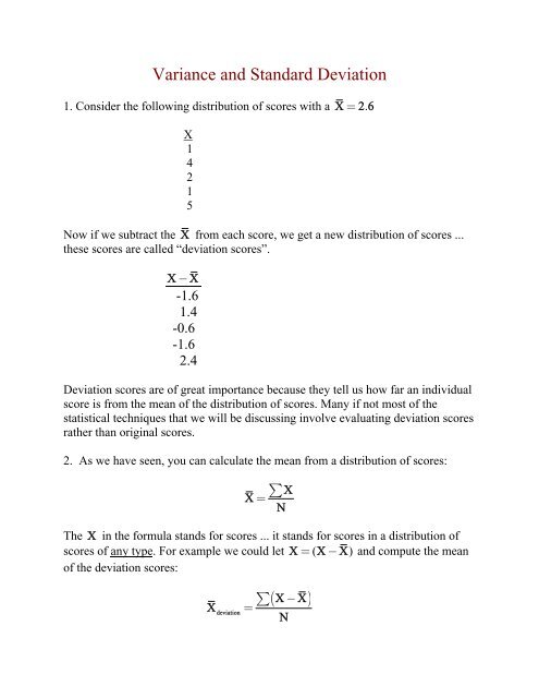 Variance And Standard Deviation Standard Deviation - From Wolfram