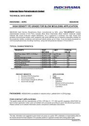 Indorama Eleme Petrochemicals Limited HIGH DENSITY PE ...