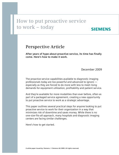 Proactive white paper LAYOUT-FINAL 03.23.10 - Siemens Healthcare