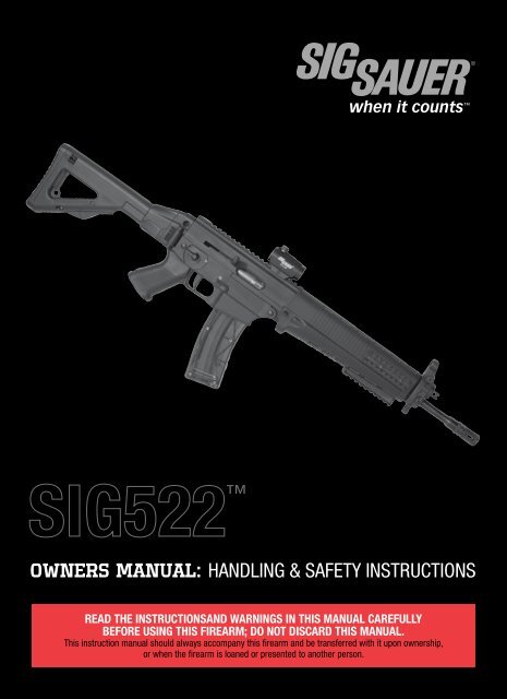 SIG522 Rifle - Sig Sauer