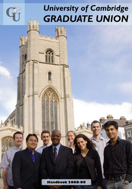 Handbook 2008 - The Graduate Union - University of Cambridge