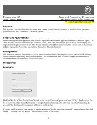 Encompass LE User Manual - Encompass LE - Online Control Center