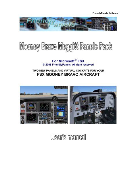 FSX MOONEY BRAVO AIRCRAFT - FriendlyPanels