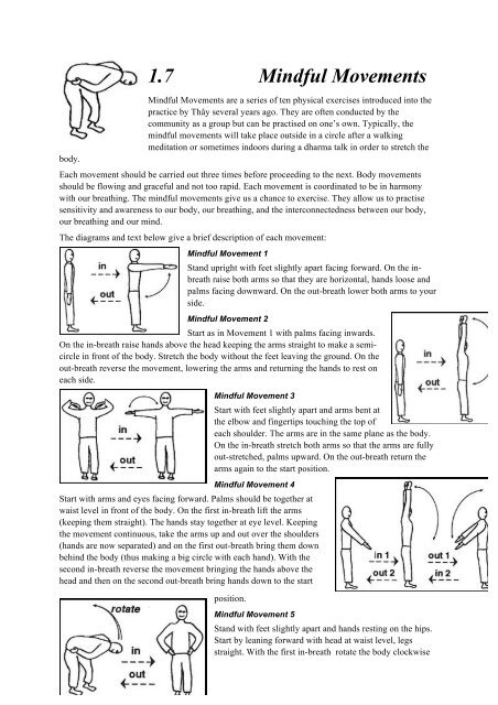 10 Mindful Movements- Illustrated