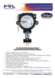 Download a datasheet for the AO3 & EA conductivity ... - PVL Ltd