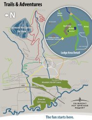 Lodge Map - Fairmont Hot Springs Resort