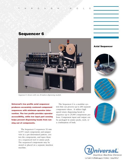 Sequencer 6 - Universal Instruments Corporation