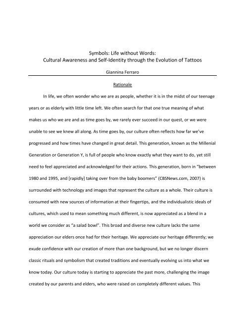 Symbols: Life without Words - College of Education