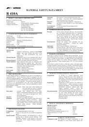MATERIAL SAFETY DATA SHEET (MSDS) R134A (Please ... - Afrox