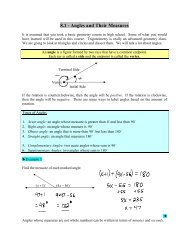 1.5 Segments and Their Measures
